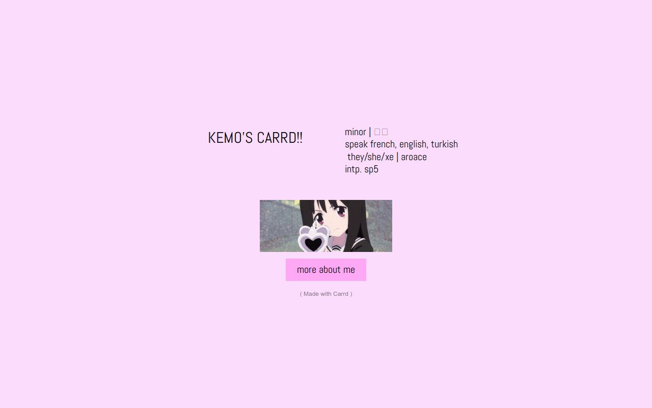 kemo's carrd